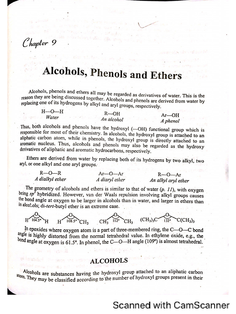 Chapter 3 Function of Hydroxyl Group | PDF