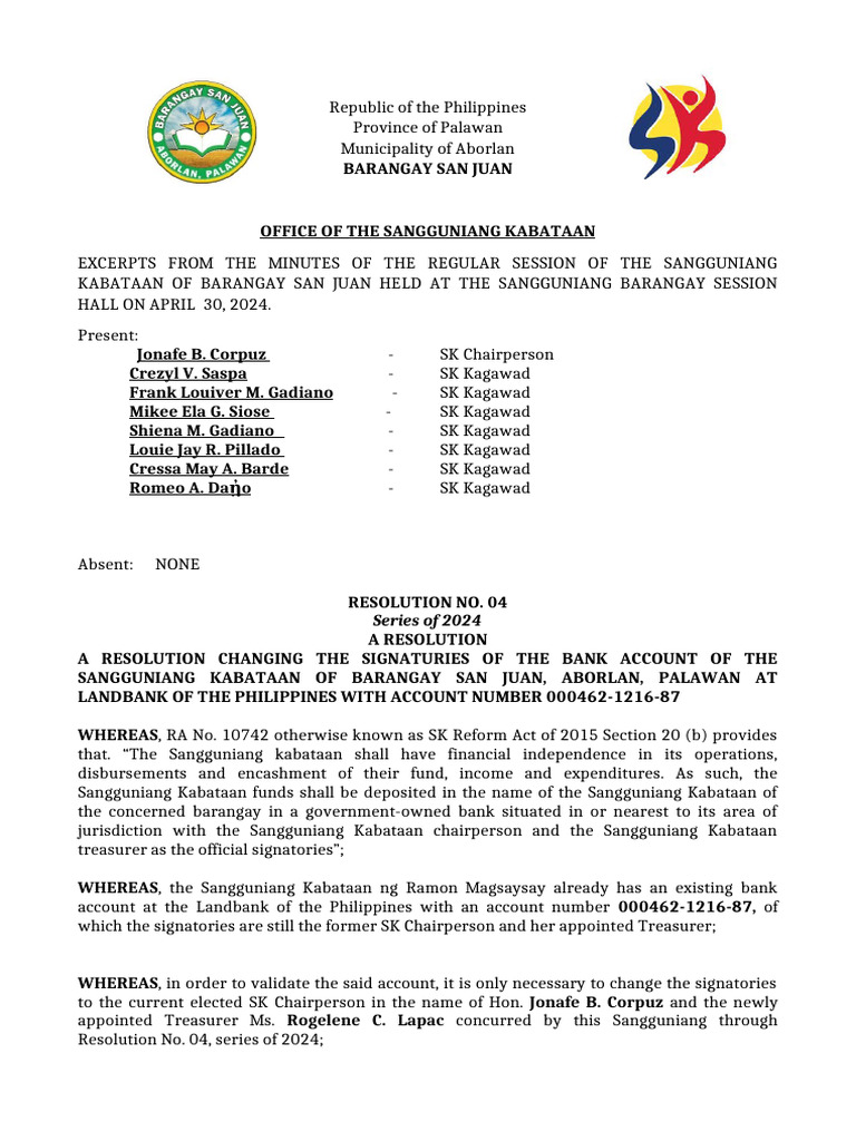 Change Signatory | PDF