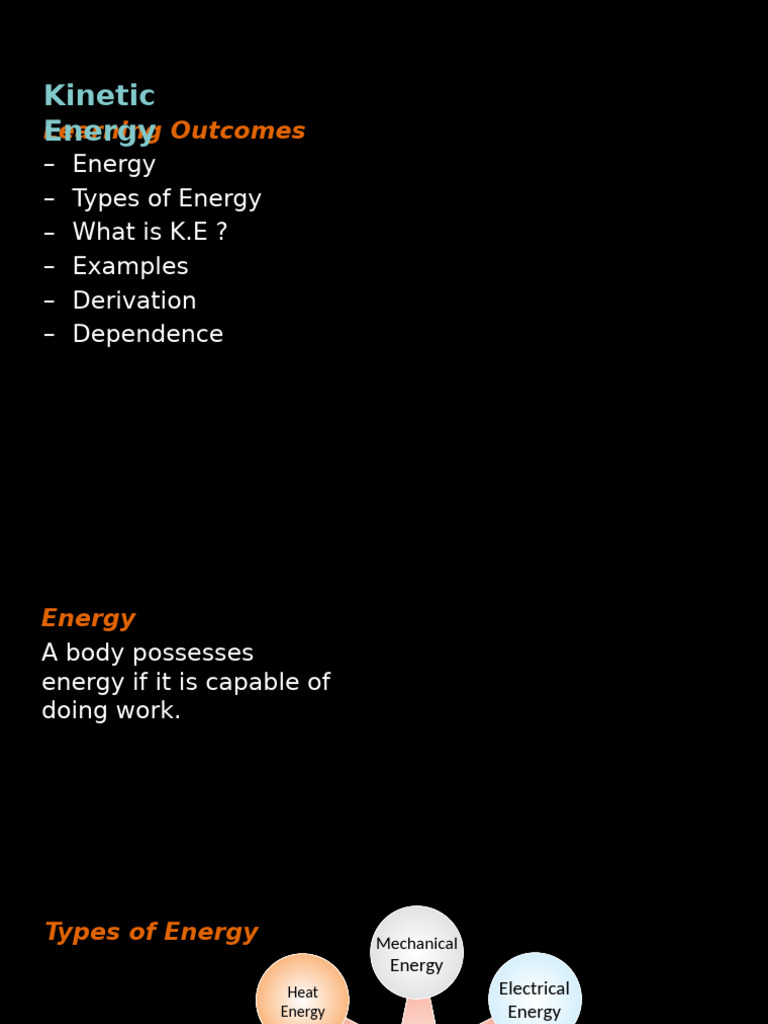 Kinetic Energy | PDF