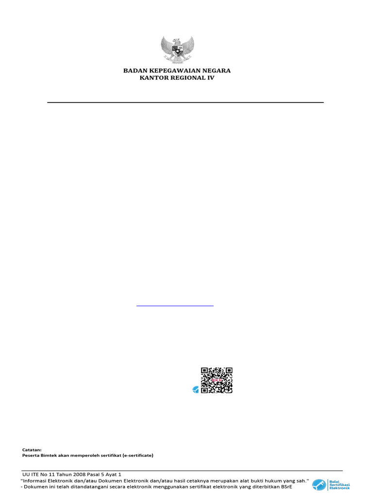 Surat Ke Instansi Bimtek I-MUT | PDF