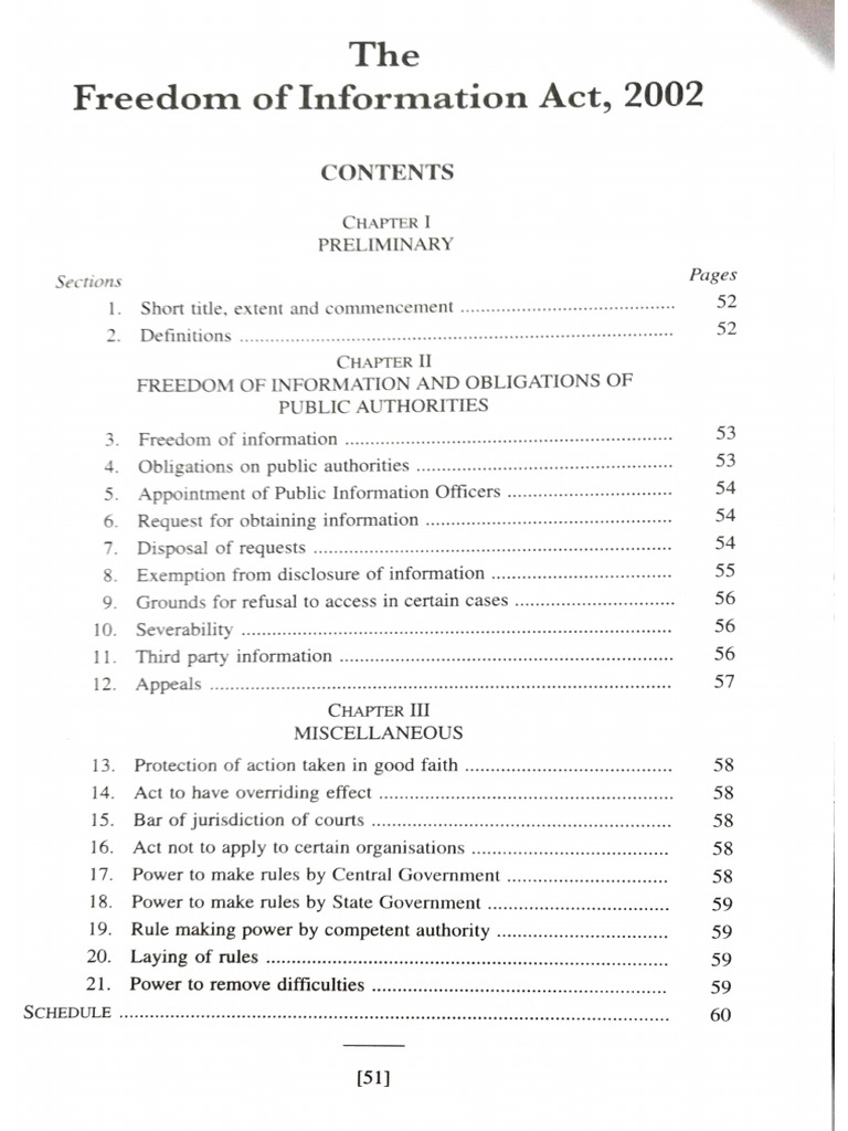 Freedom of Information Act, 2002 | PDF