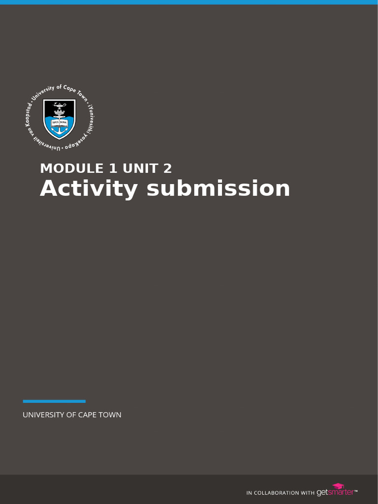 UCT CES M1U2 Activity Submission | PDF