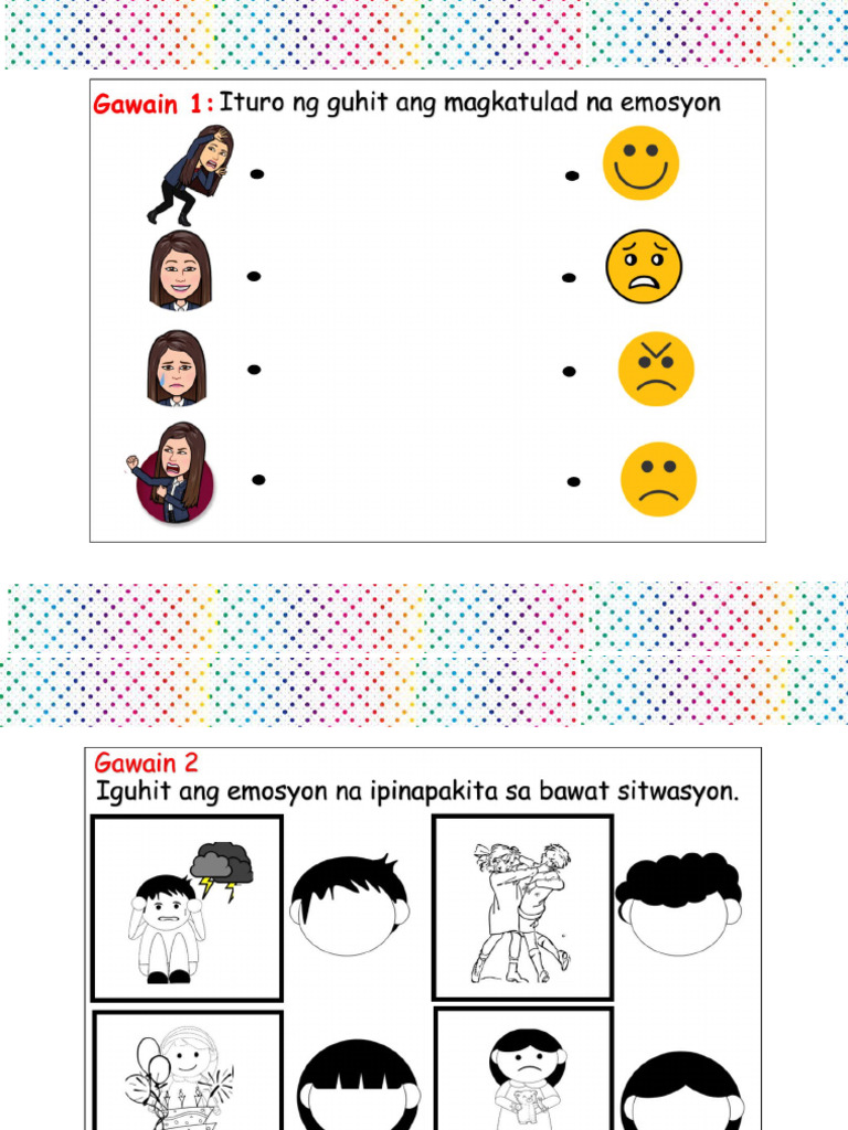 Emosyon Worksheet | PDF