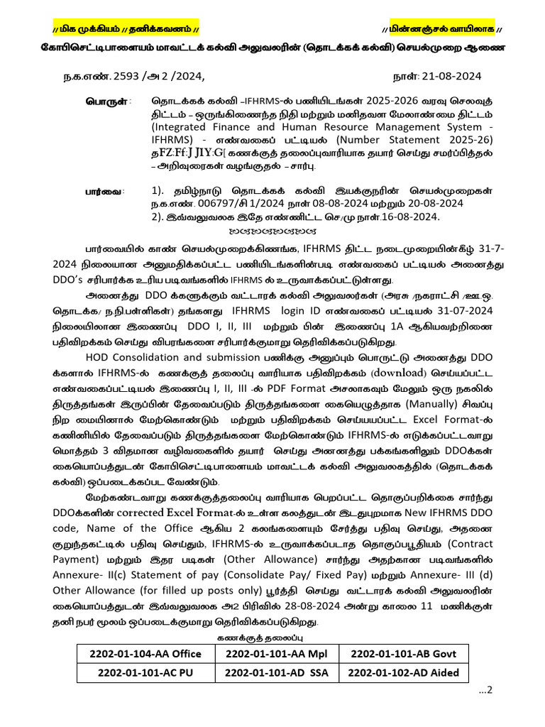 BEO NS 2025-26 Instructions2 | PDF