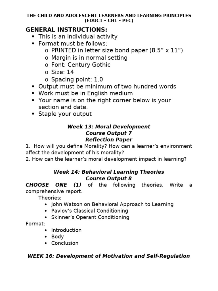 Course Output - Finals | PDF | Learning | Wellness