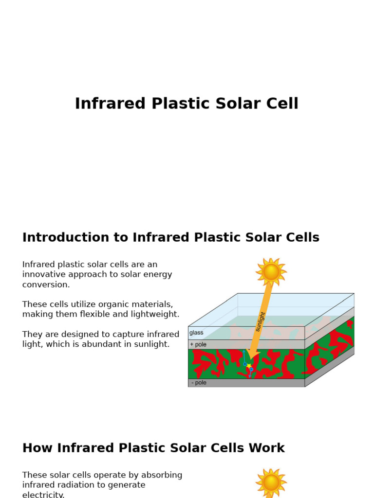 Infrared Plastic Solar Cell (1) - 1 | PDF