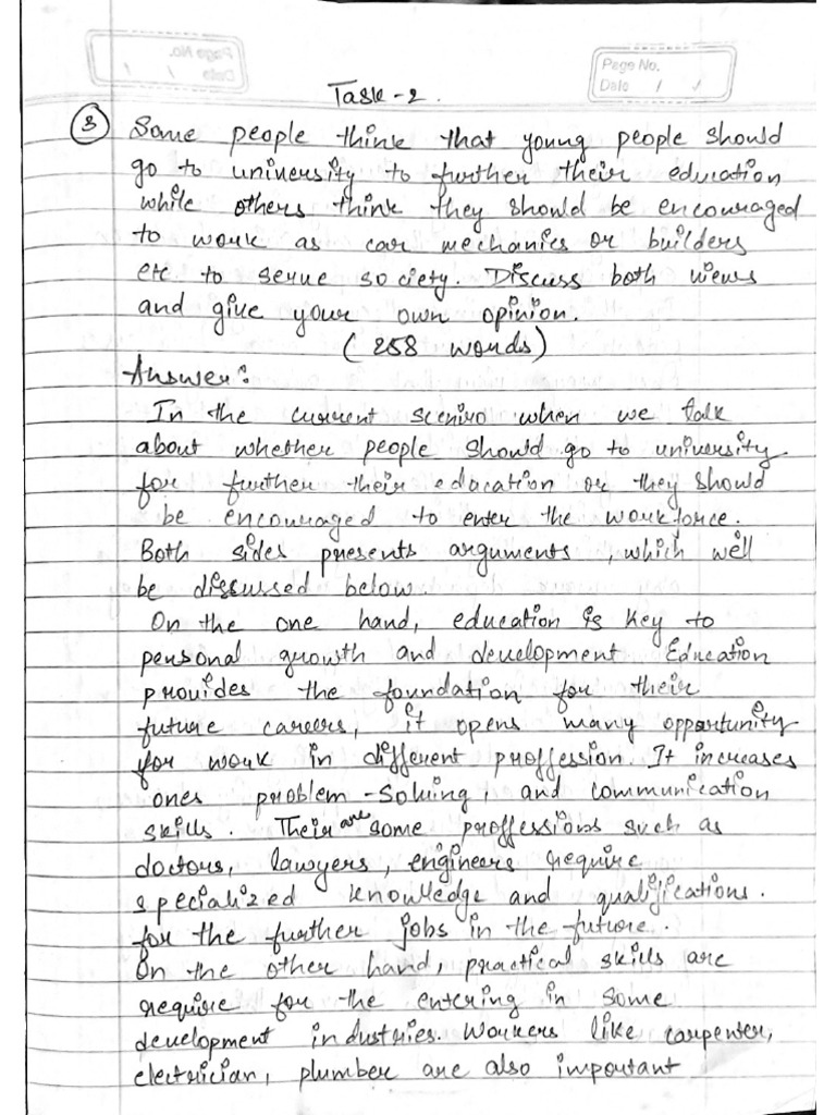 Writing Task2 Q3,4 | PDF