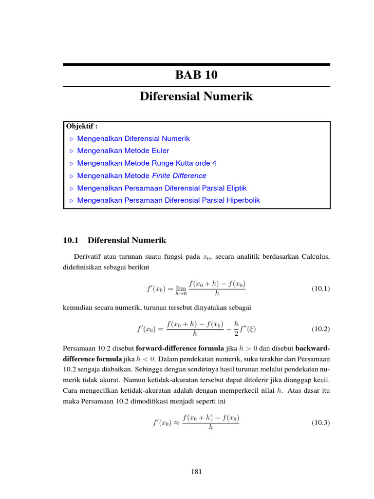 Diferensial Numerik | PDF