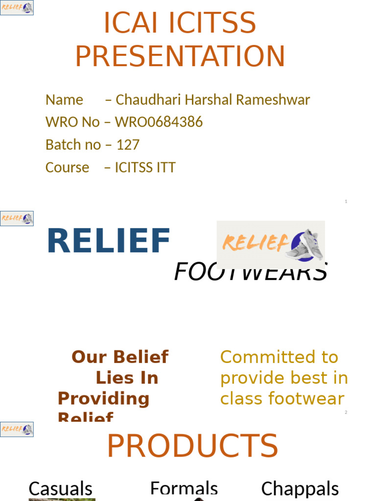 Icitss CA Inter Presentation 1 | PDF