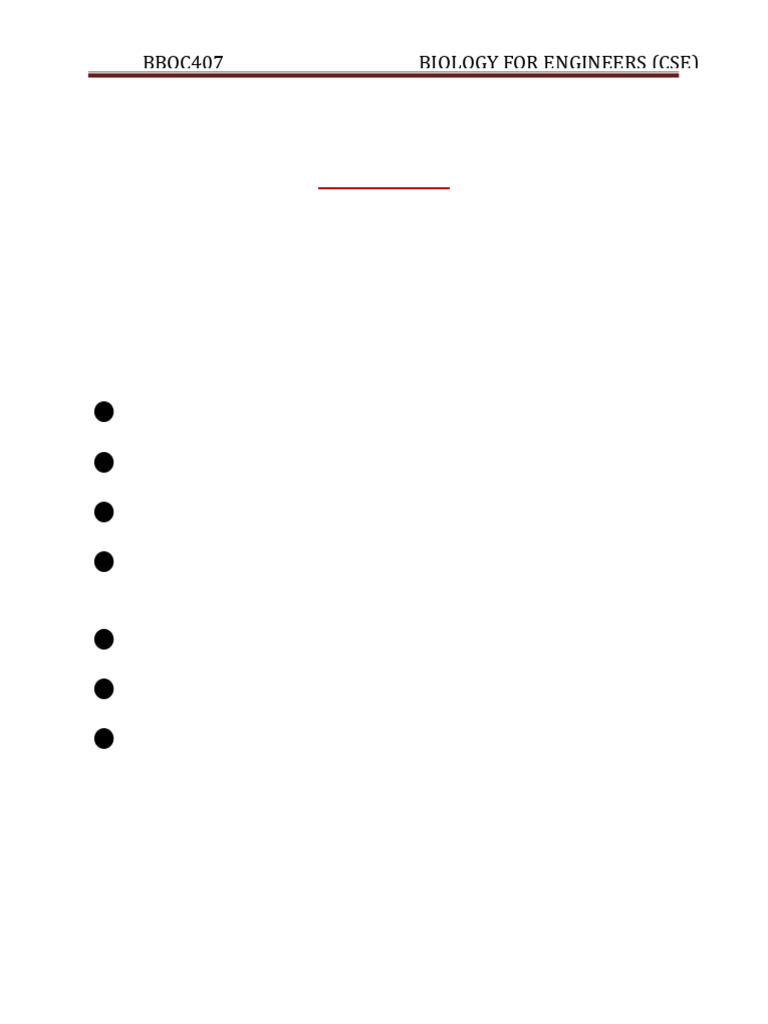 Biology Module 2 RNSIT | PDF