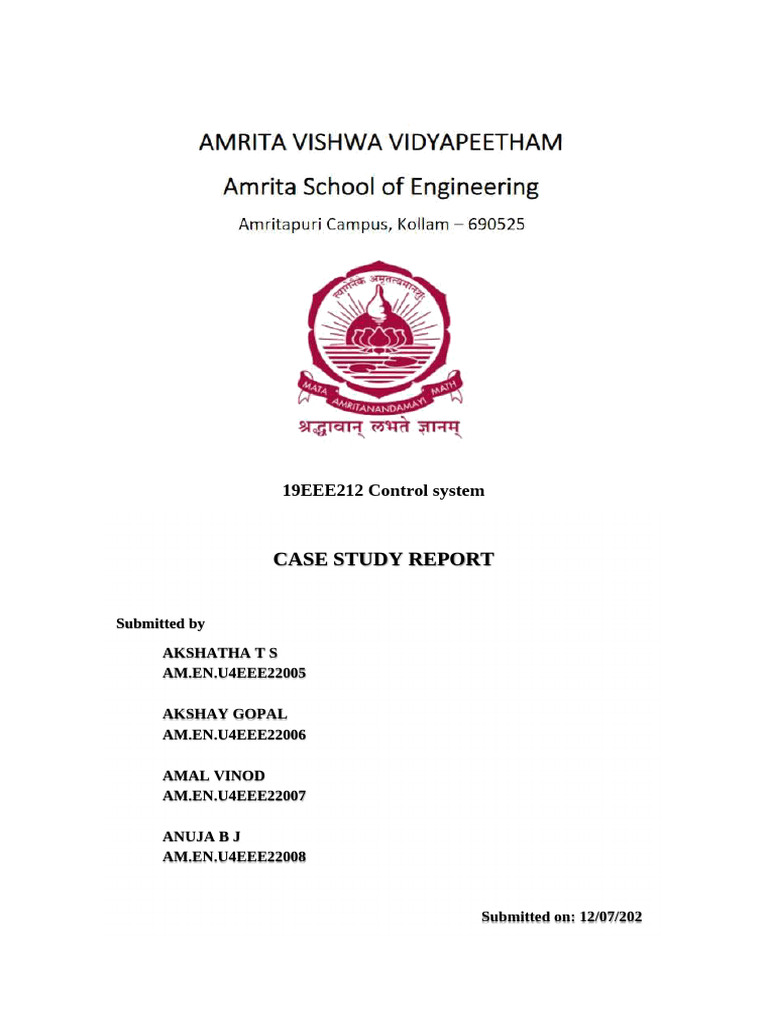 Case Study Final Report | PDF
