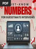 Guesstimate Cheatsheet | PDF | Gross Domestic Product | Economies