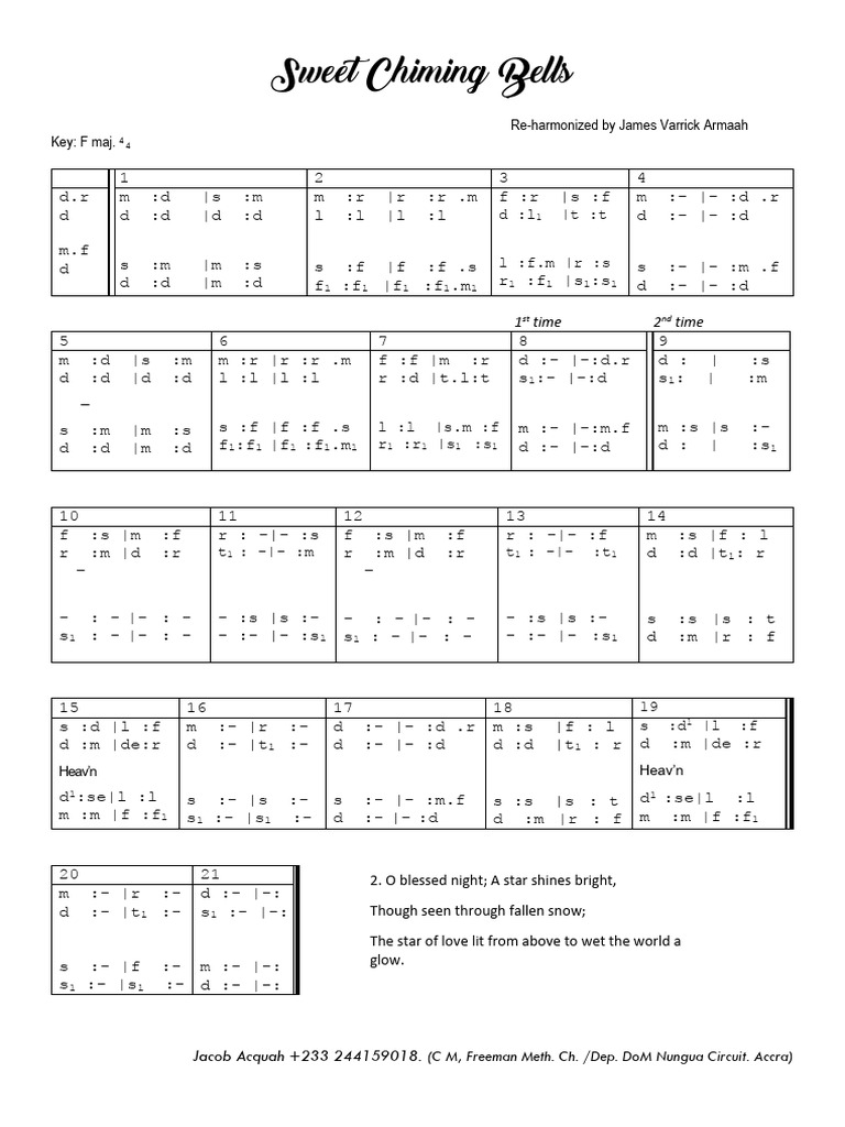 Sweet Chiming Bells | PDF