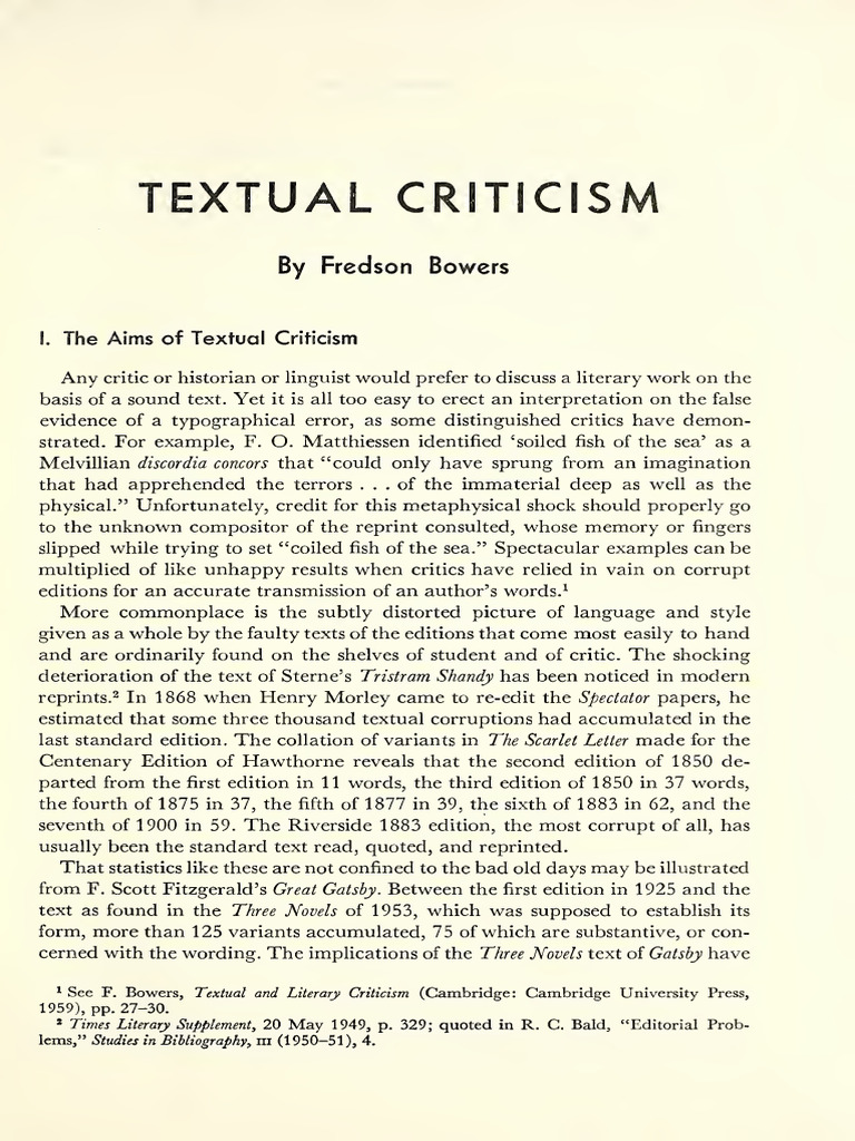 Textual Criticism | PDF