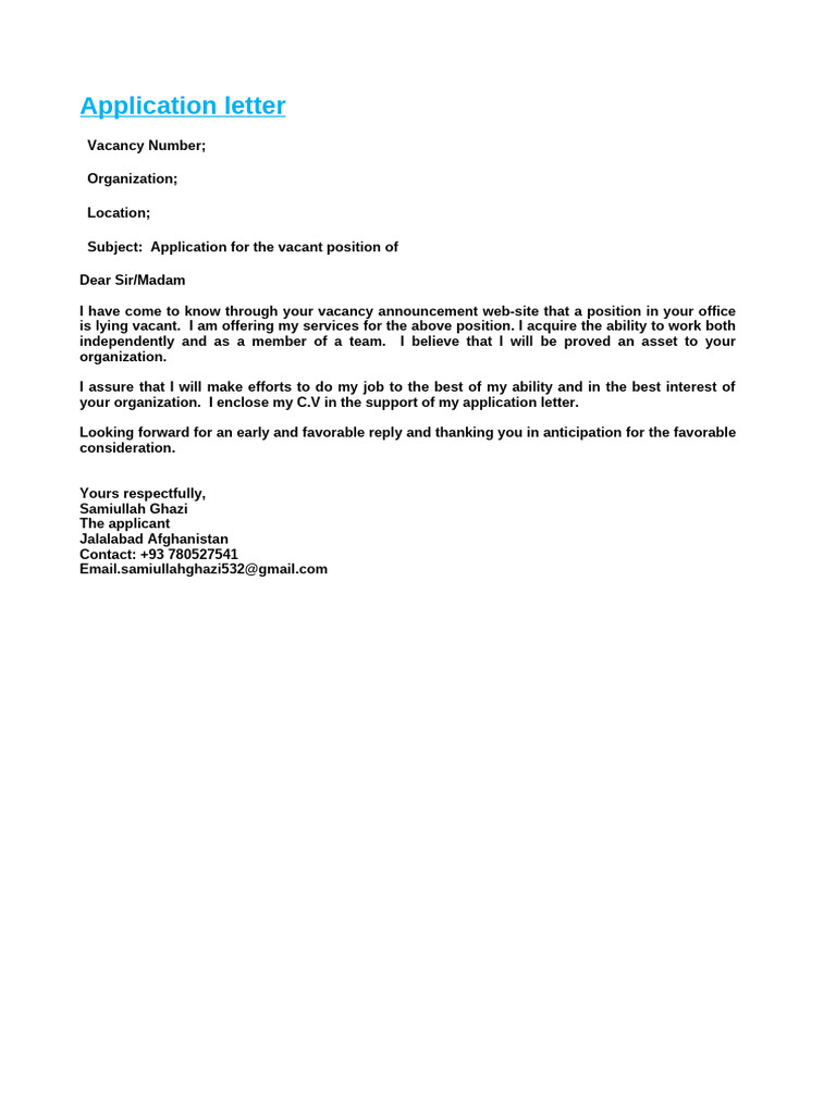 Samiullah Ghazi CV | PDF