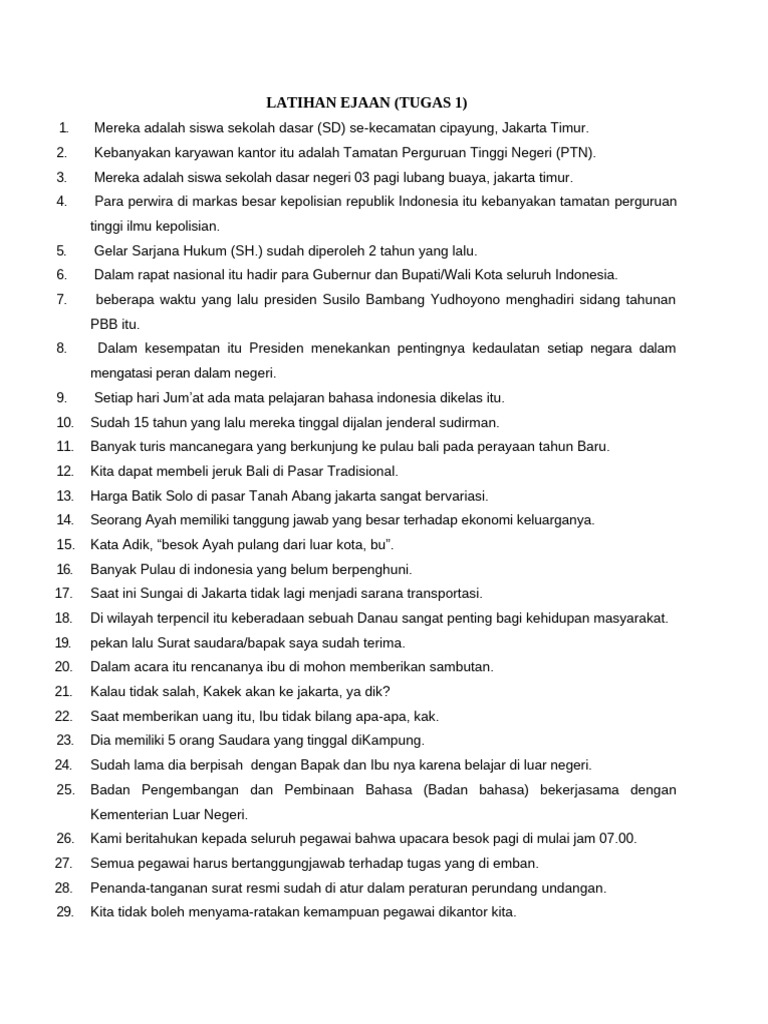 Tugas 1 MKU B.INA | PDF