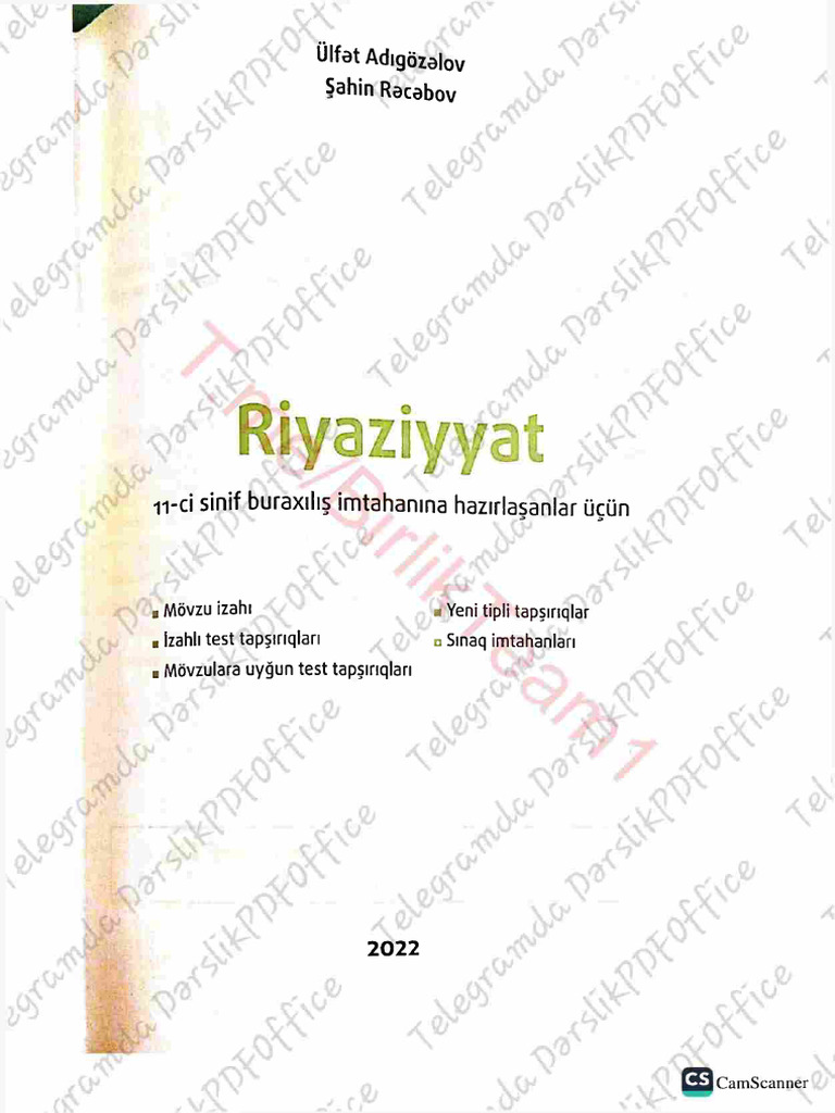 Mir - Az Riyaziyyat Guven 2022 | PDF