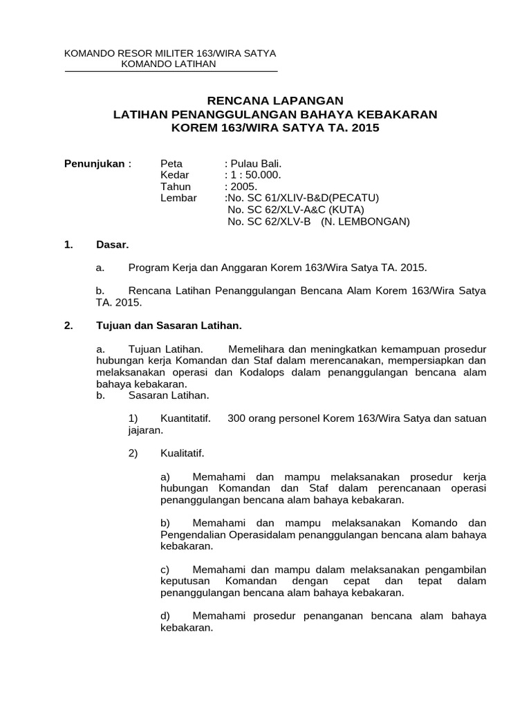 Renlap Kebakaran 2015 | PDF