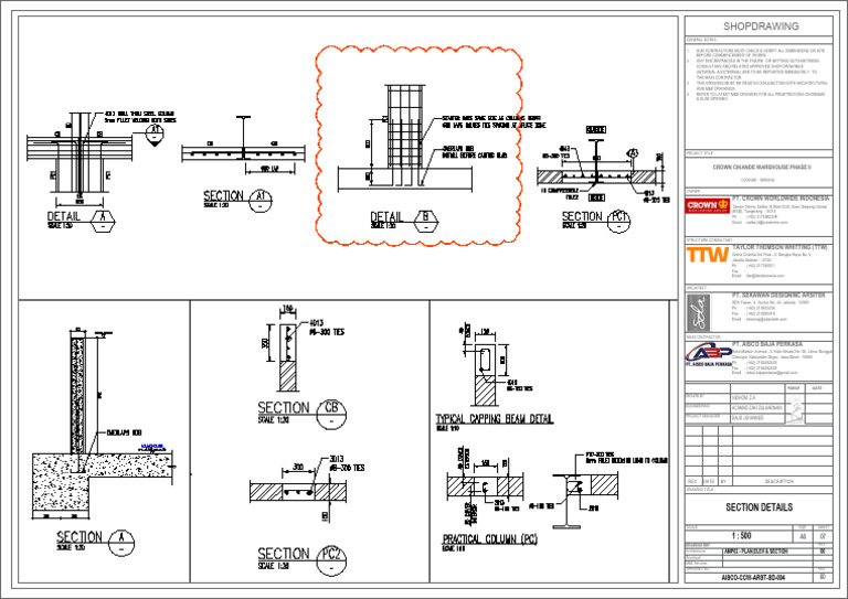 Shopdrawing: Section Details | PDF