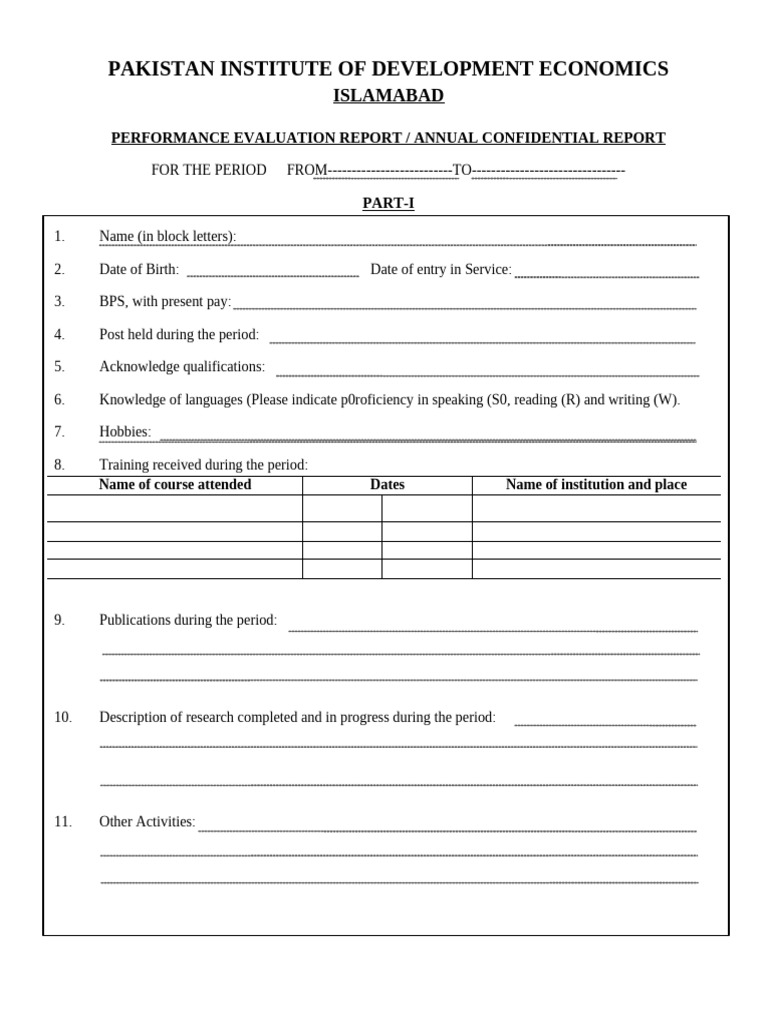 ACR Form BPS 16 and Above | PDF