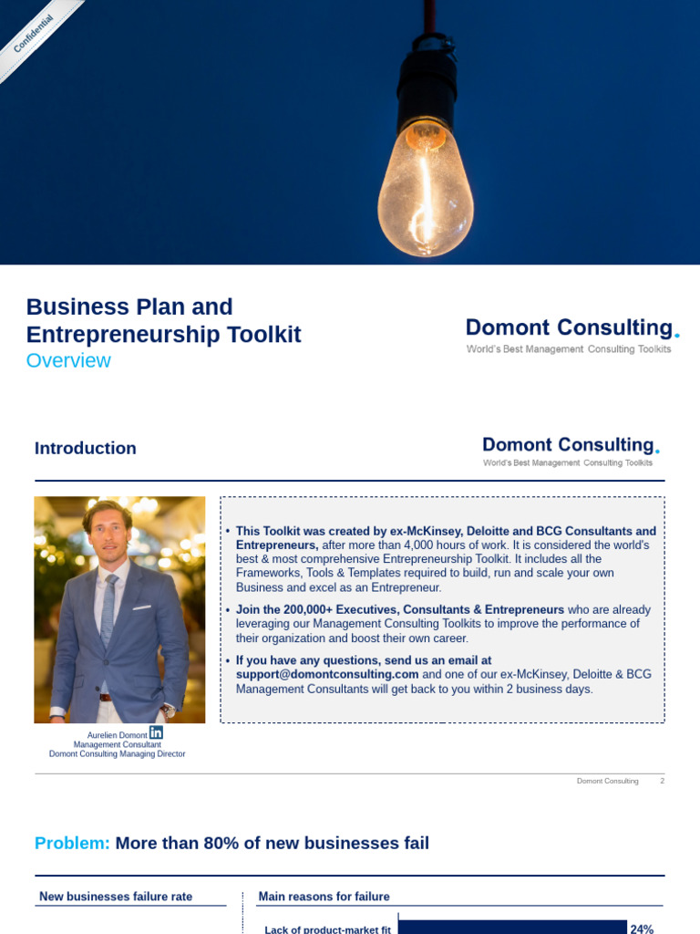 Business Plan and Entrepreneurship Toolkit - Overview | PDF