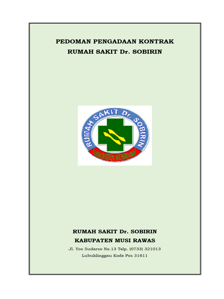 Indikator Mutu Kontrak Kerjasama Rs DR Sobirin | PDF