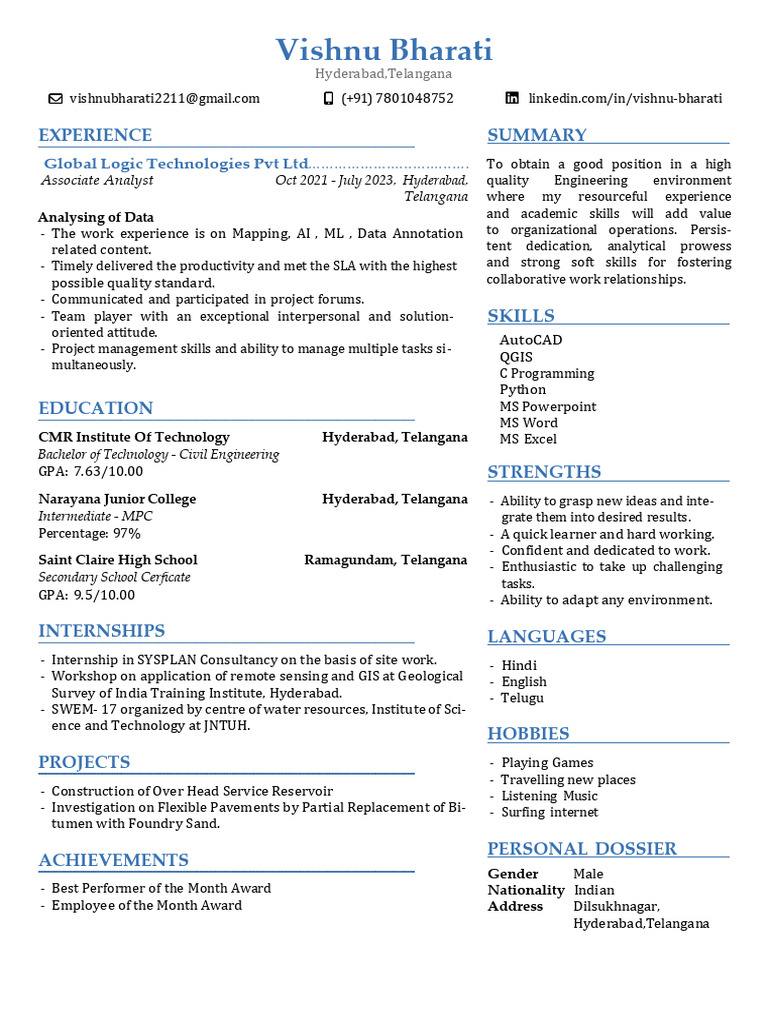 Resume Updated | PDF