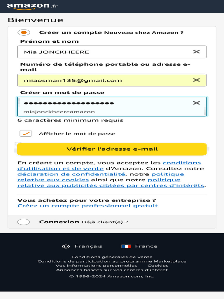 Connexion Amazon | PDF