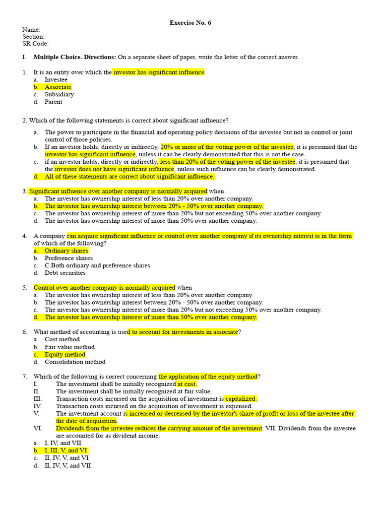 Exercise No. 6 | PDF