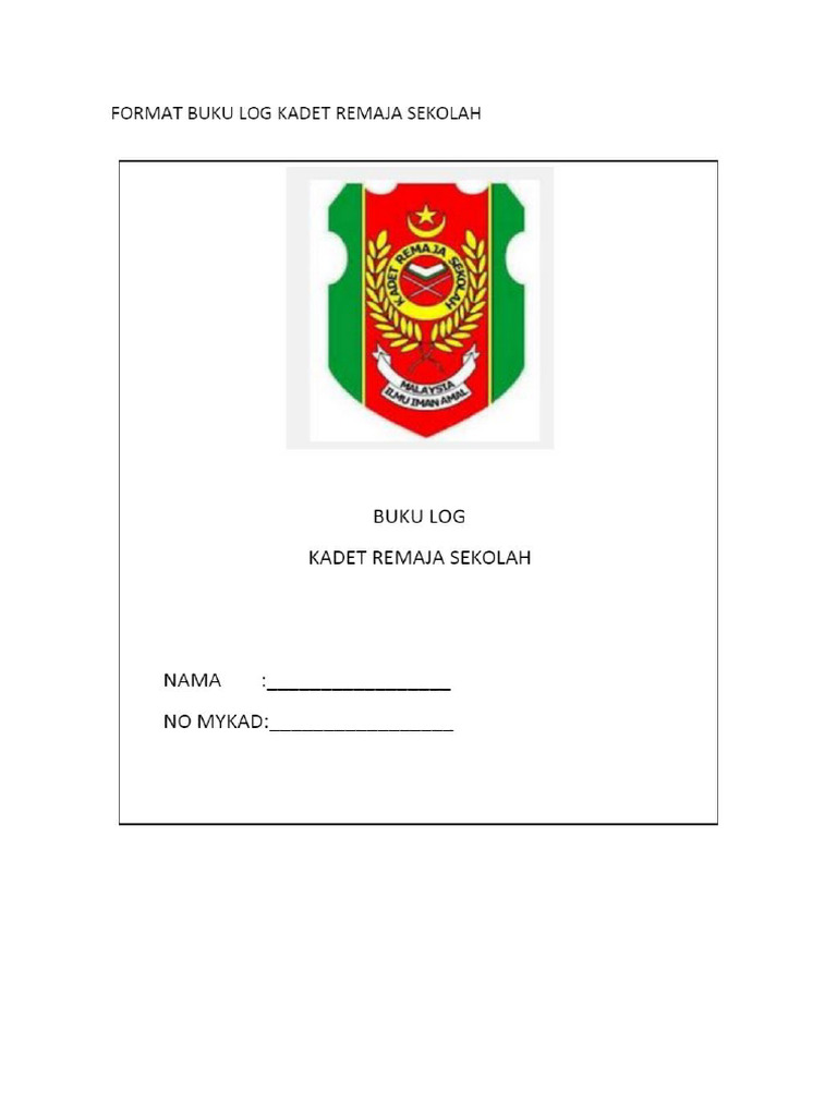 Buku Log Krs | PDF