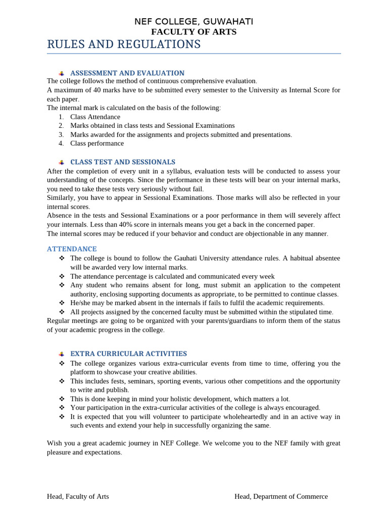 RULES AND REGULATIONS - Edit | PDF