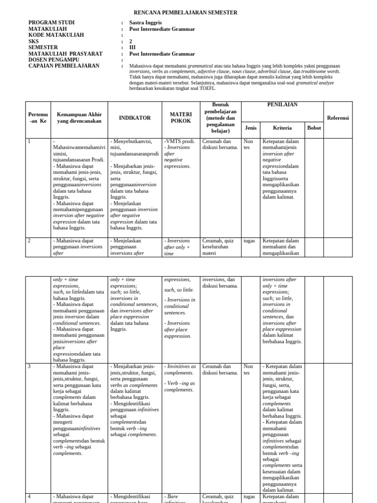 31 RPS Post Intermediate Grammar | PDF | Semantic Units | Language Arts ...