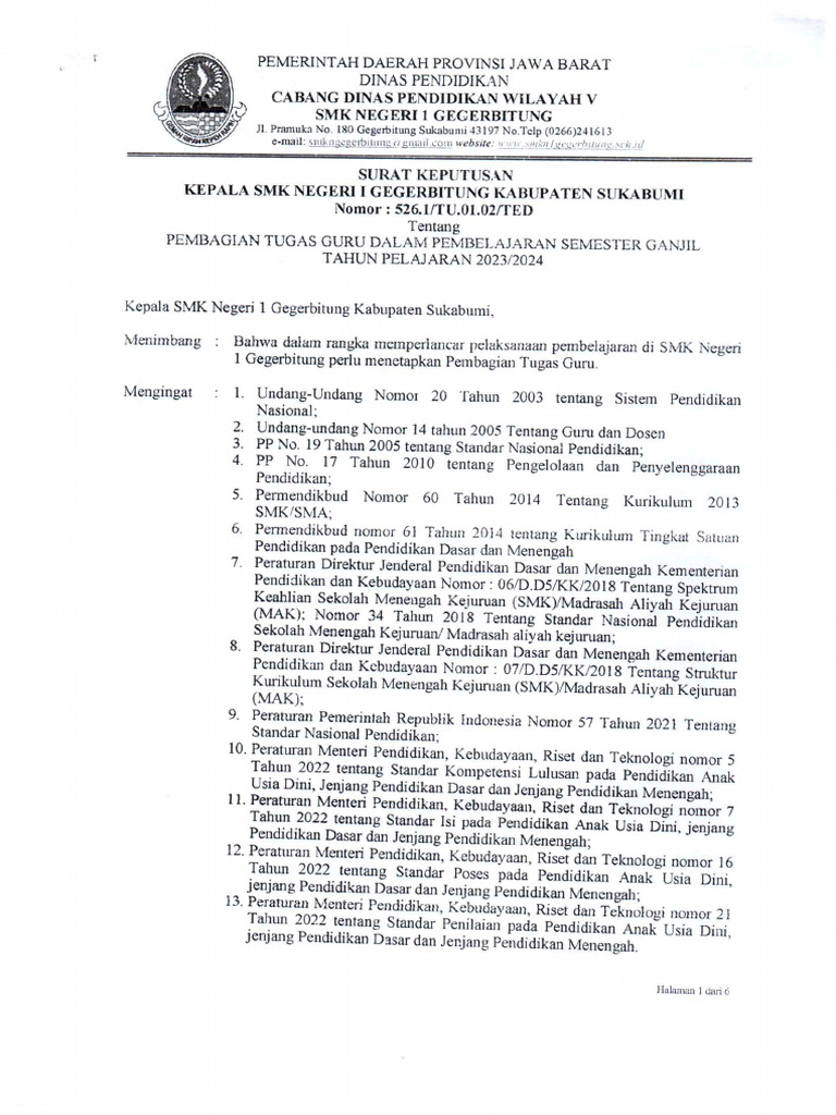 SK BM 2023-2024 | PDF