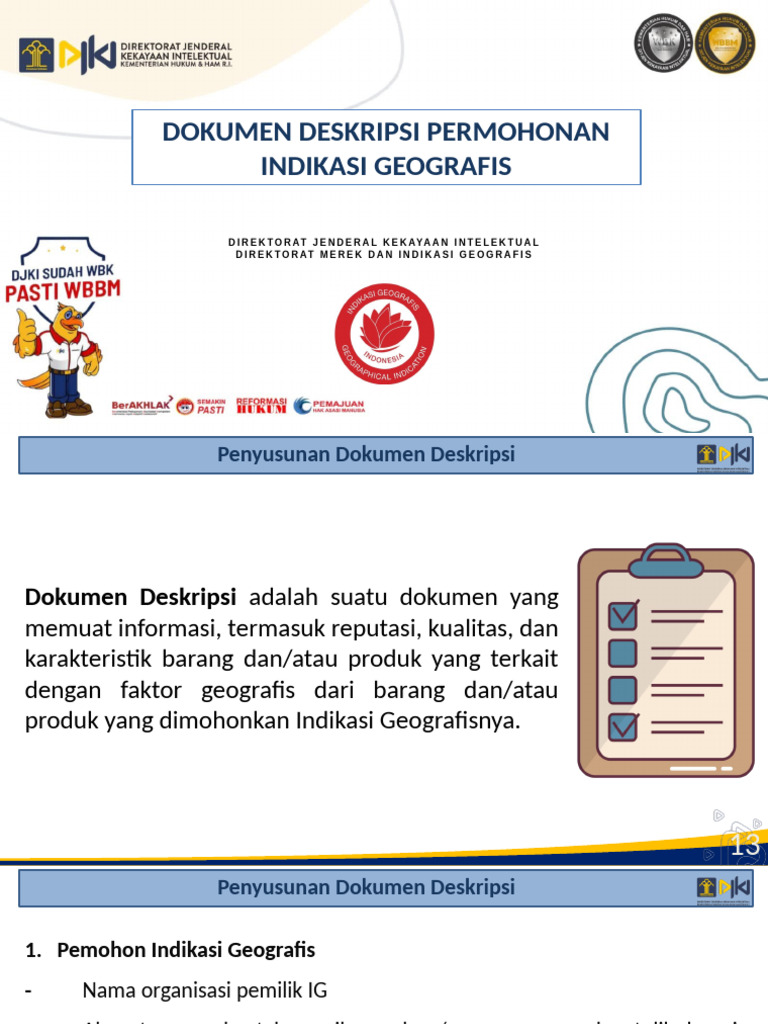 Presentasi DD Indikasi Geografis - Gunawan | PDF