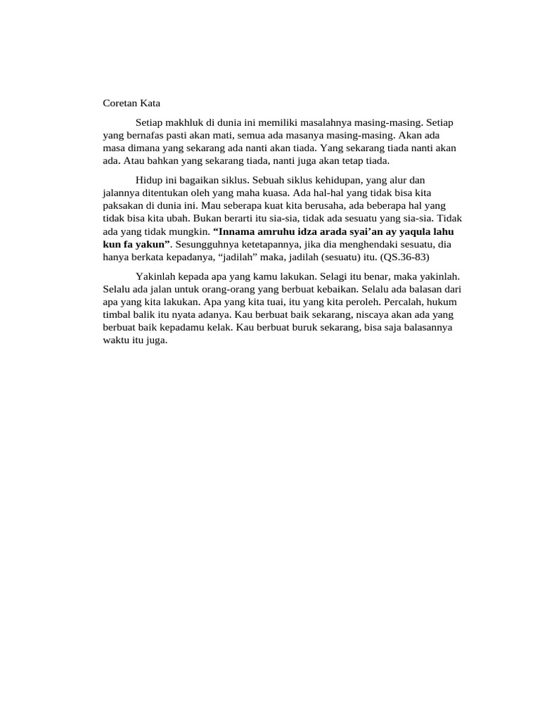 Coretan Kata | PDF