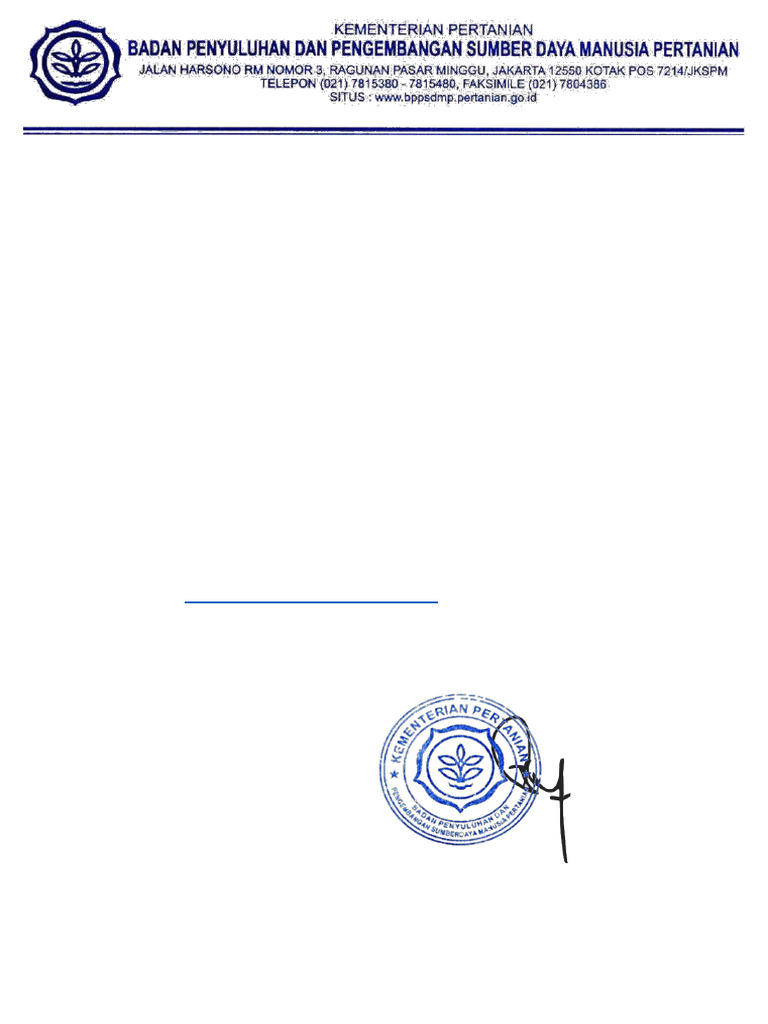 Surat Program Cetak Sawah Secara Swakelola - Signed | PDF