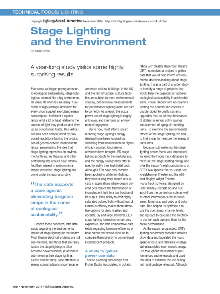 Environment Stage Light | PDF