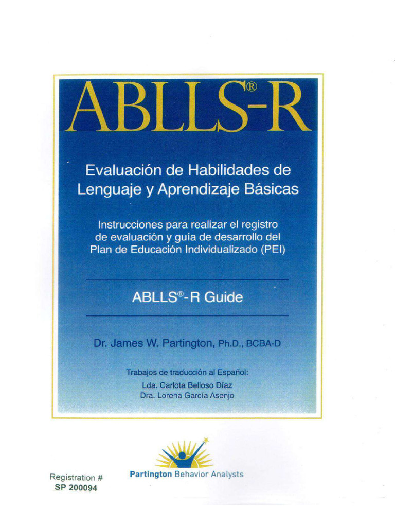 ABLLS-R Guide | PDF
