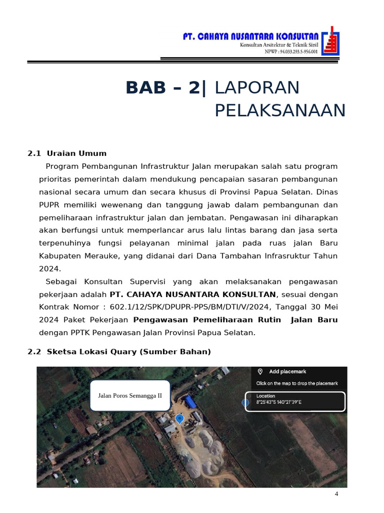 Bab-2 Laporan Pelaksanaan | PDF