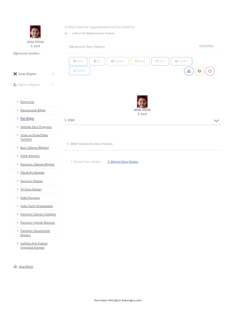 E-Okul İlkÖğretim Uygulamaları | PDF