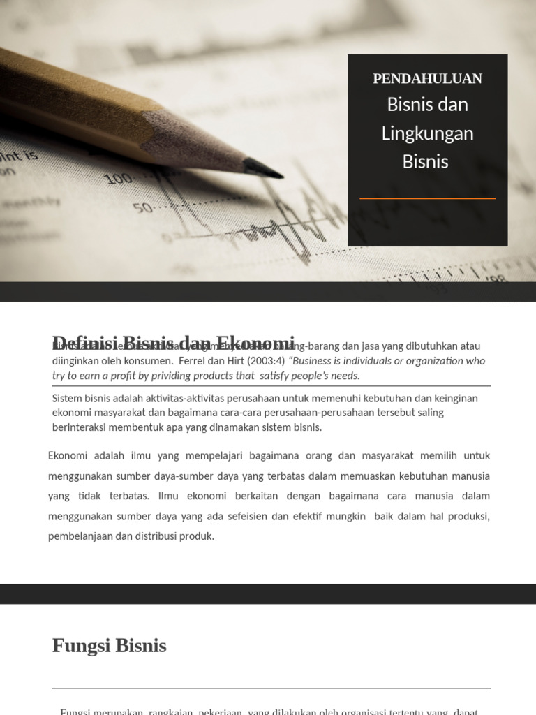 Pengantar Bisnis Pertemuan 1 | PDF