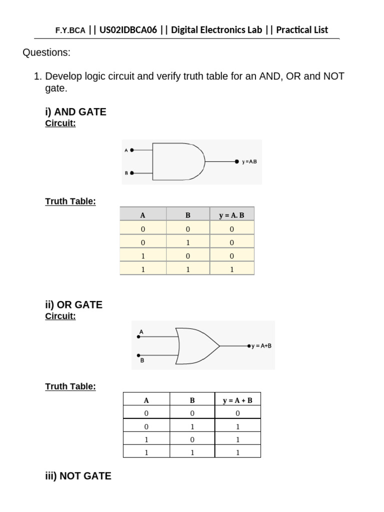 BCA de Practical | PDF