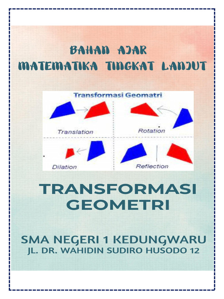 Bahan Ajar Transformasi Geometri | PDF
