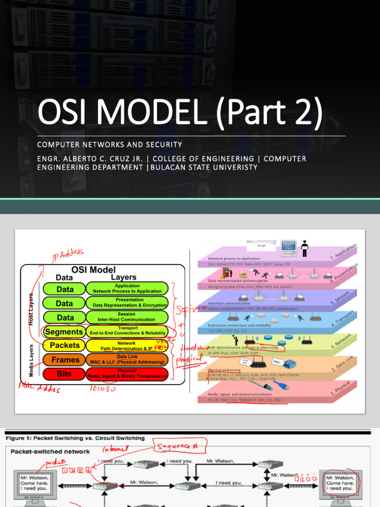 WEEK 7 - COMPNET OSI MODEL PART 2 (1) | PDF