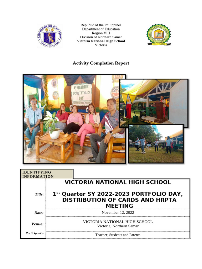 ACR - Portfolio Day - 1st Quarter (2022-2023) | PDF