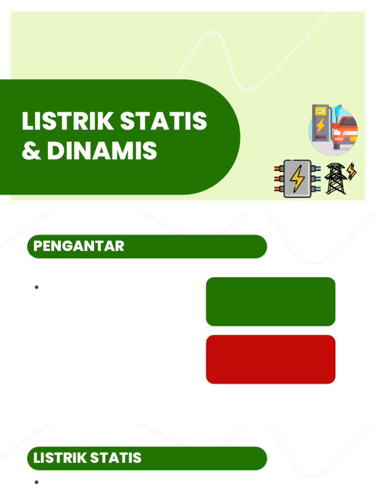 Listrik Statis & Dinamis | PDF
