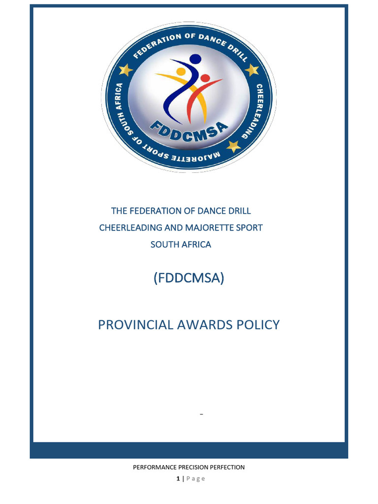 FDDCMSA PROVINCIAL AWARDS POLICY - v2 (02 AUG 2024) | PDF | Trousers ...