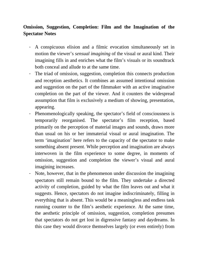 Omission Suggestion Completion Notes | PDF