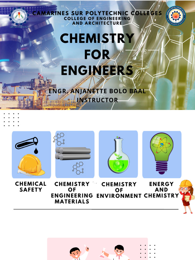 Chemistry For Engineers - Introduction | PDF