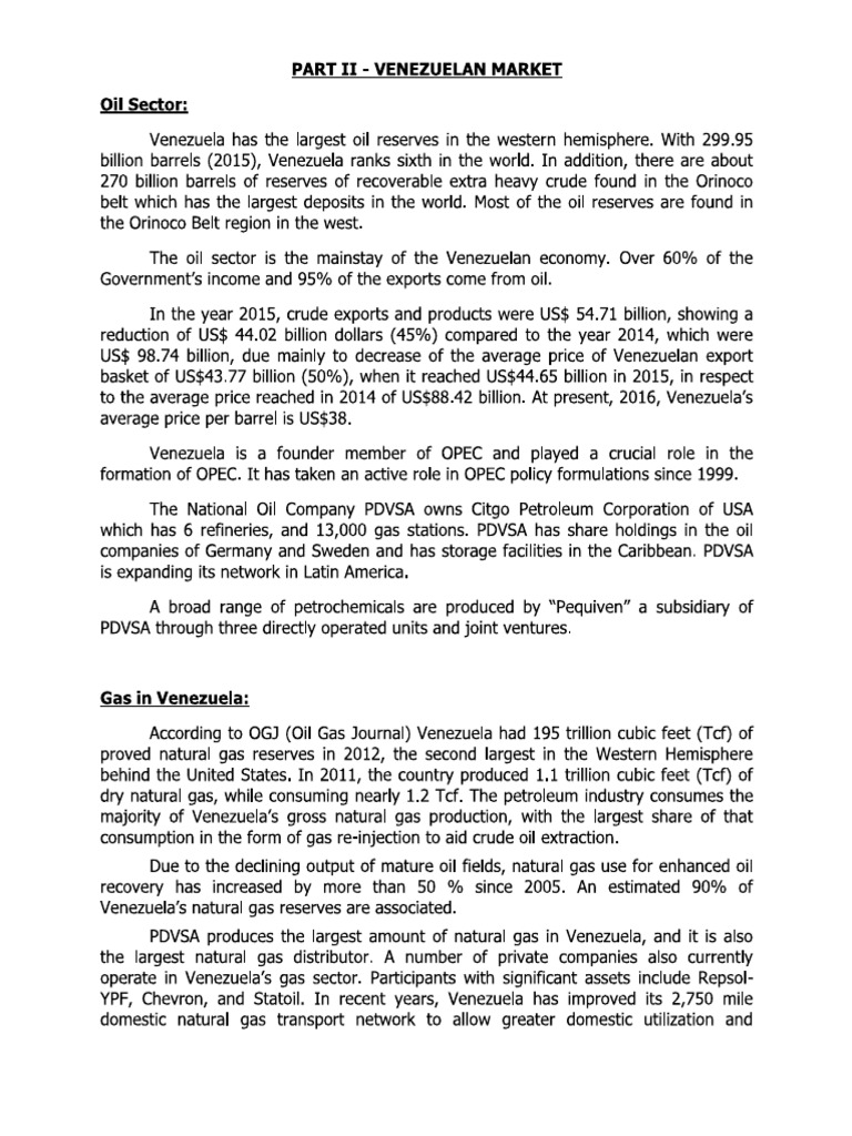 Venezuela Market | PDF